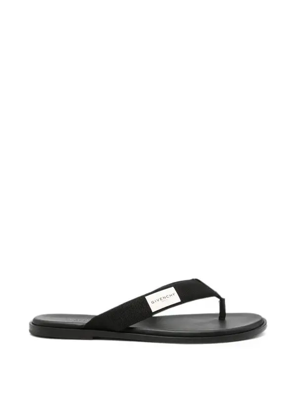 Givenchy Logo-patch Sandals - Black