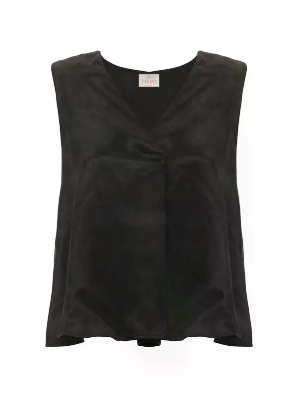 EMME Draped V-neck Top