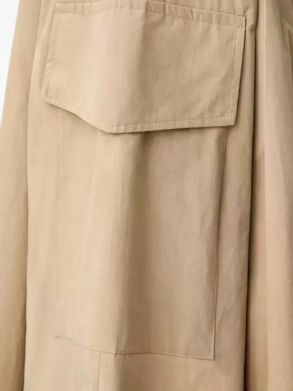 VICOLO Pleated Belted Midi Skirt