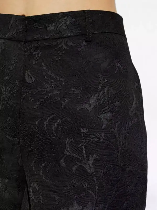 Etro Floral-jacquard Flared Trousers