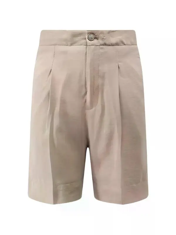 HEVO Pleated High-waist Tailored Shorts
