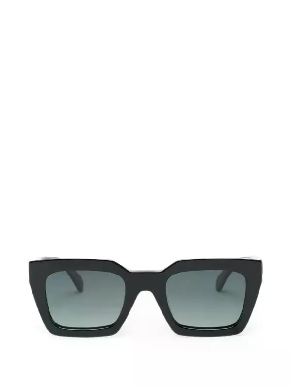 ANINE BING Logo-plaque Square-frame Sunglasses