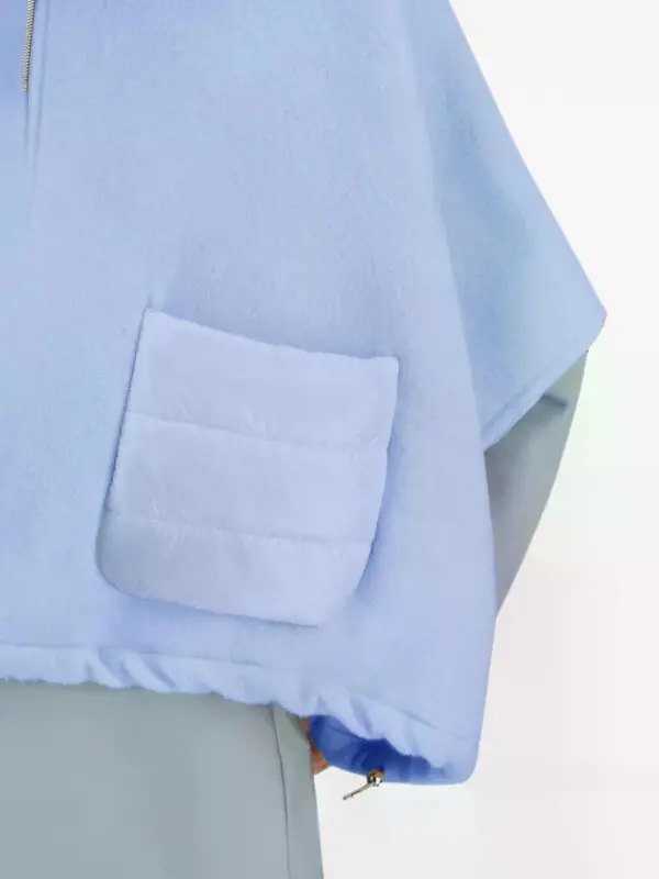 Herno Resort Kimono-sleeve Poncho