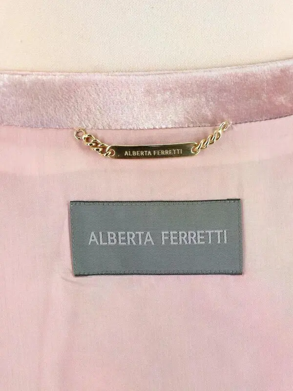 Alberta Ferretti Floral-print Balloon-sleeve Coat