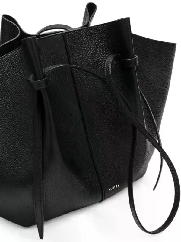 Yuzefi Mochile Pebbled Leather Shoulder Bag