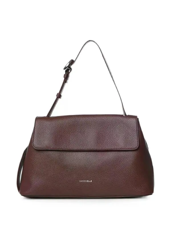 COCCINELLE Grainy Leather Shoulder Bag - Brown