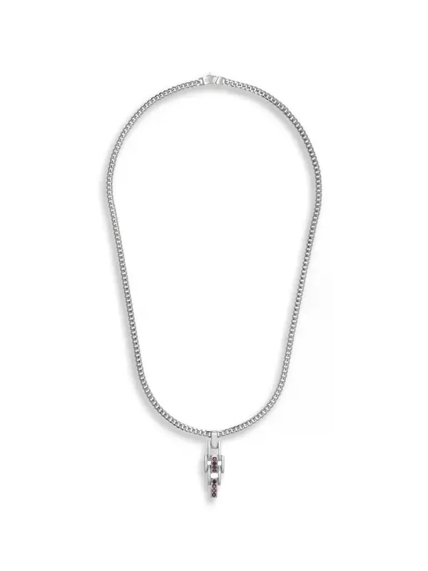 DESMOS Miami Sun Cubic Zirconia Necklace - Silver