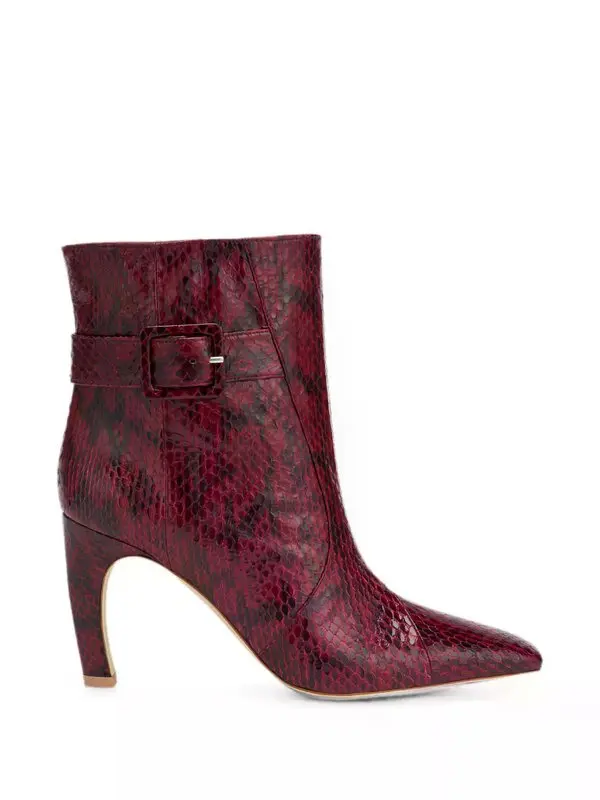 MALONE SOULIERS Rowan Snakeskin-effect Ankle Boots
