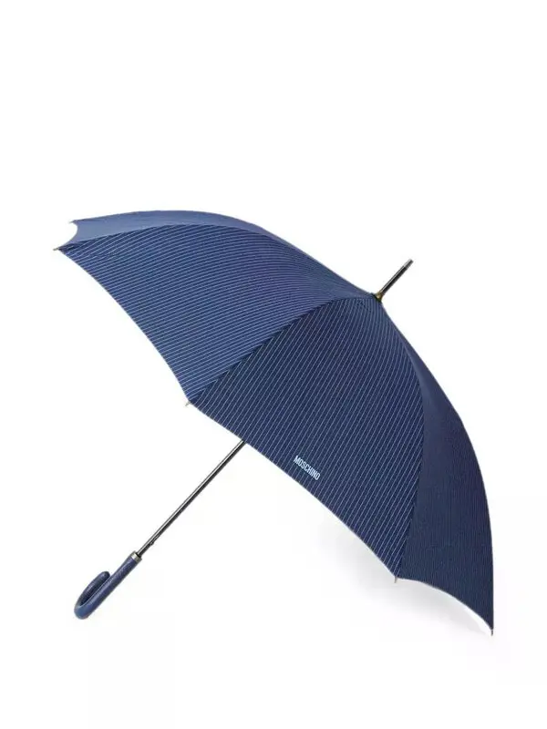 Moschino Pinstripe-print Umbrella - Blue