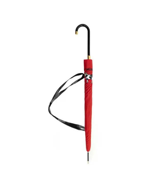 Moschino Cow-print Umbrella - Red
