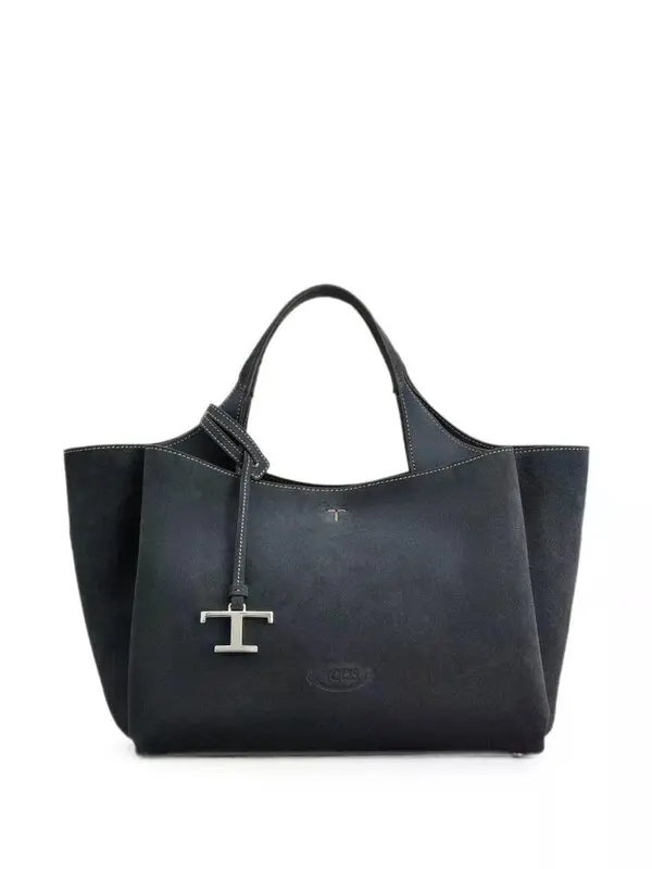 TOD'S Mini T Timeless Leather Tote Bag - Blue