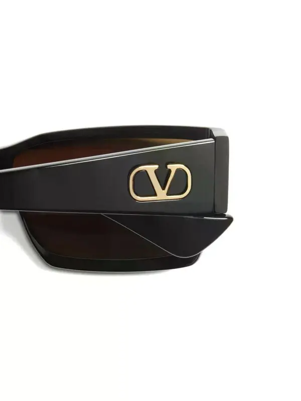 Valentino Garavani Vlogo Signature Rectangular-frame Sunglasses