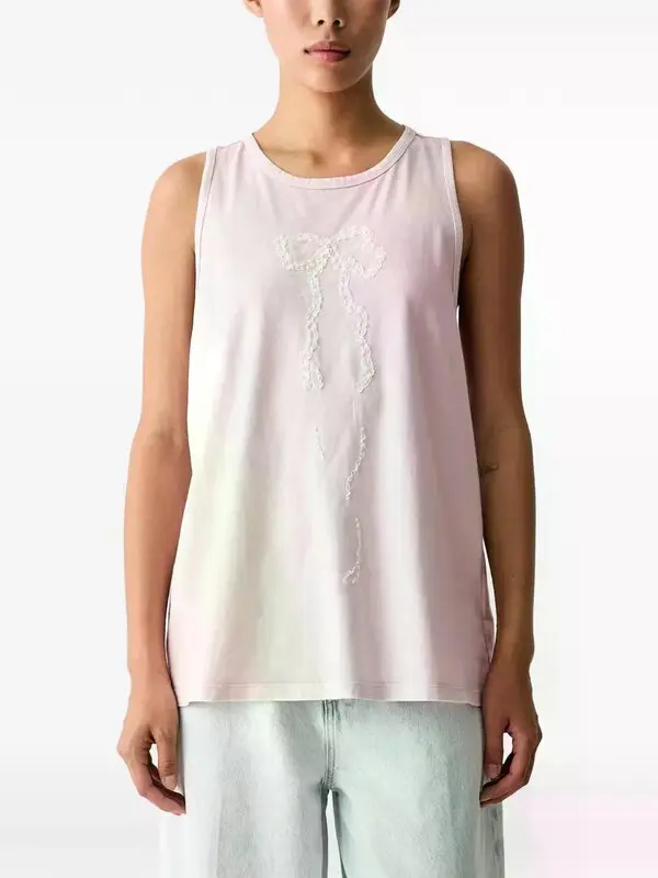 Miss Sixty Bow-patch Twist-back Top