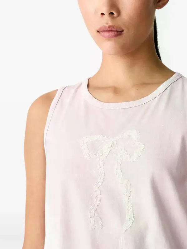 Miss Sixty Bow-patch Twist-back Top