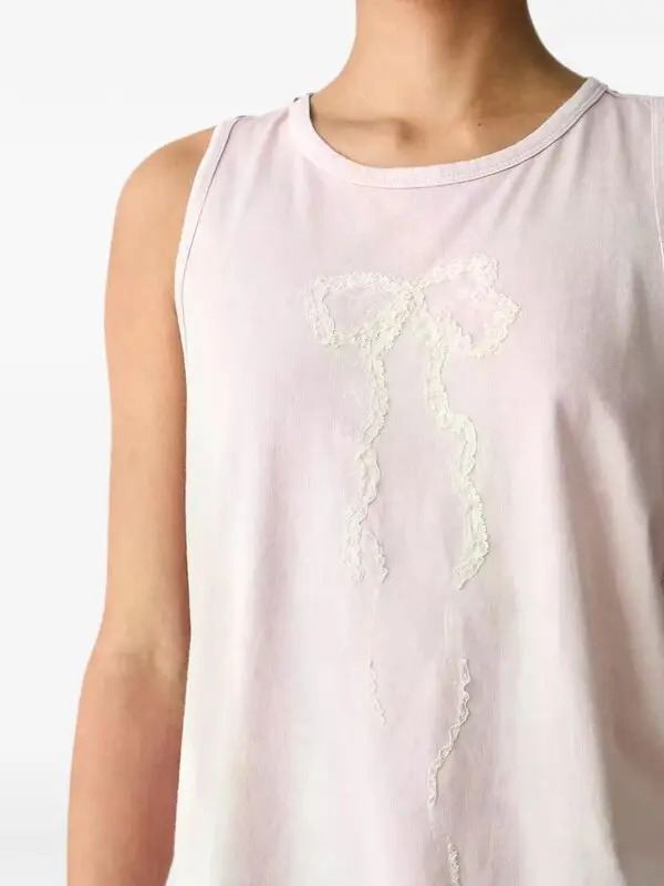 Miss Sixty Bow-patch Twist-back Top