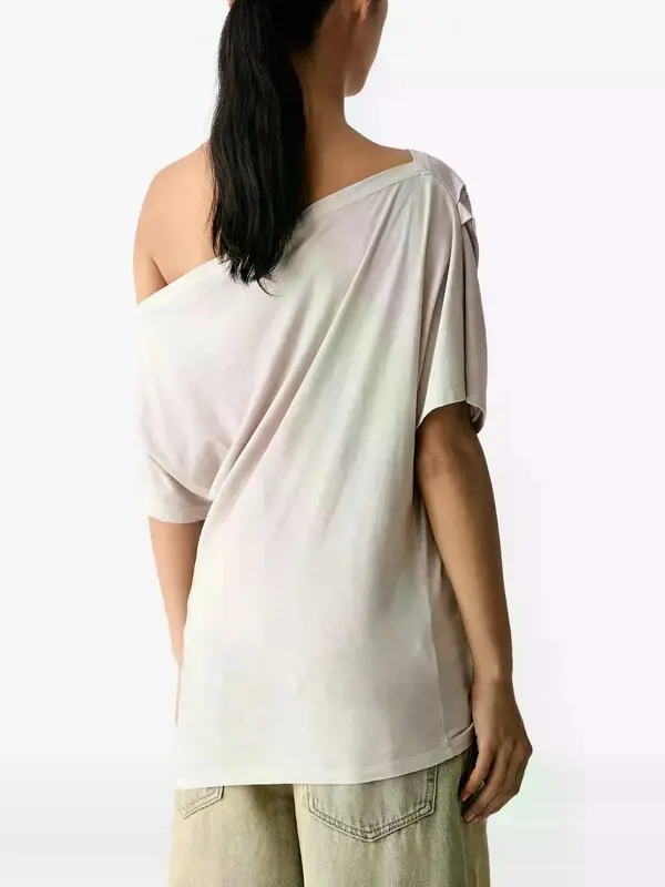 Miss Sixty Graphic-print Off-shoulder T-shirt