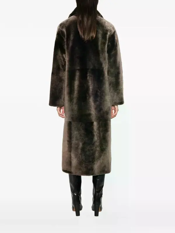 YVES SALOMON Double-breasted Shearling Coat