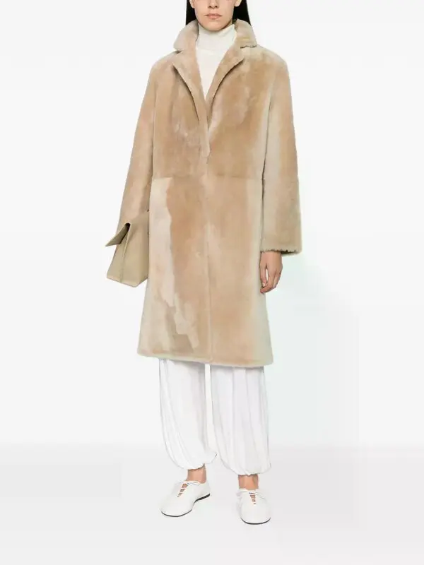 YVES SALOMON Shearling Coat - Neutrals