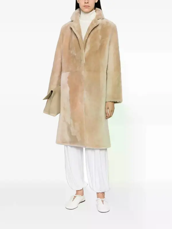 YVES SALOMON Shearling Coat - Neutrals