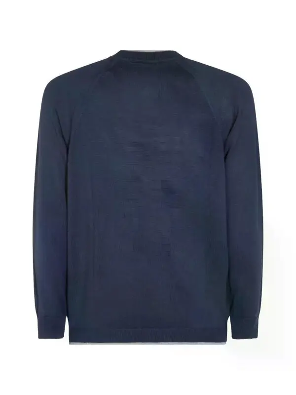 Eleventy Raglan-sleeve Wool Sweater