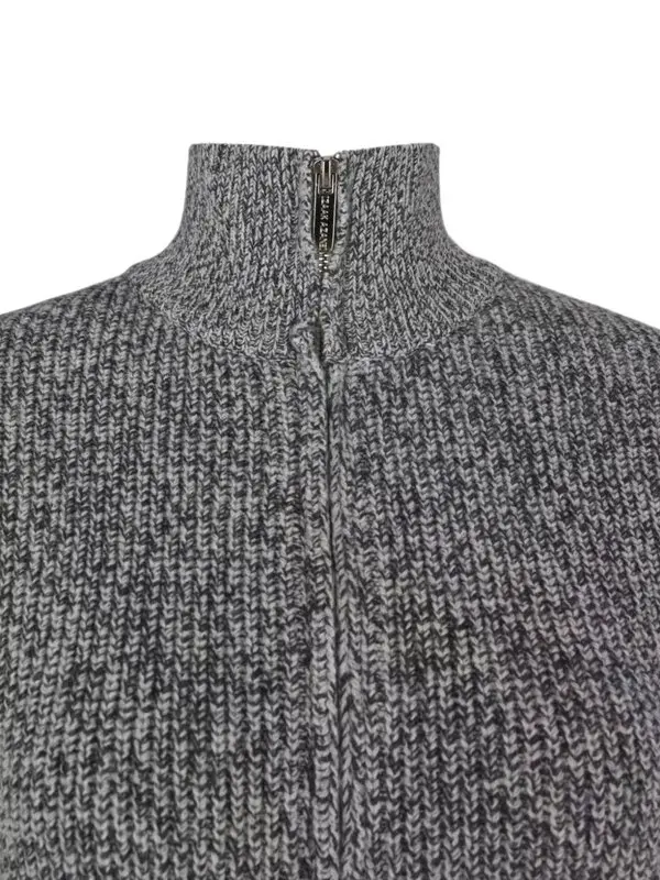IZAAK AZANEI High-neck Zip-up Sweater