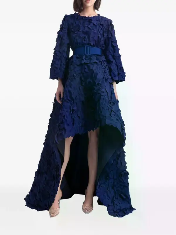 GEMY MAALOUF Laser-cut Floral Appliqué Skirt