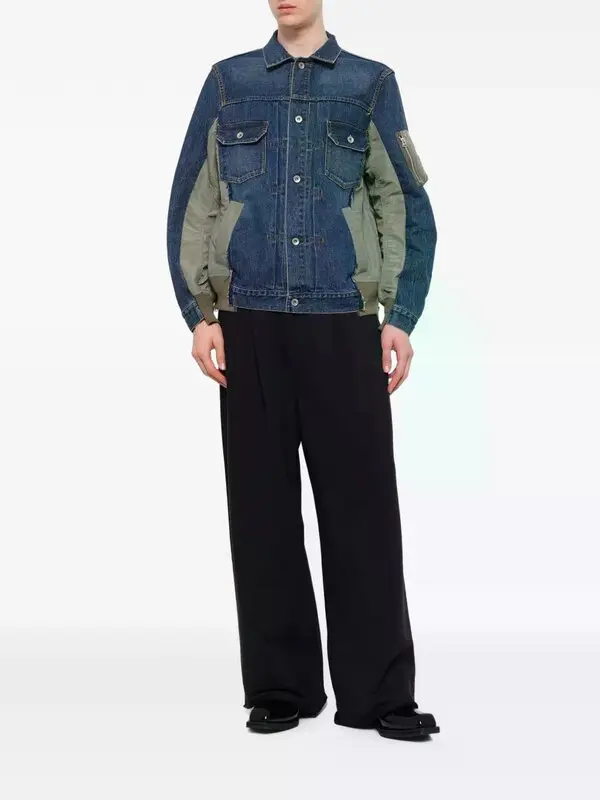 Sacai Layered-design Denim Jacket
