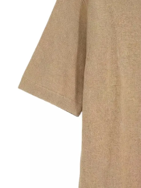 Alpha Studio V-neck Short-sleeved T-shirt - Neutrals