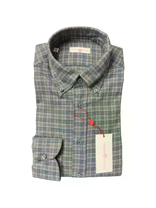Luciano Barbera Plaid Flannel Shirt