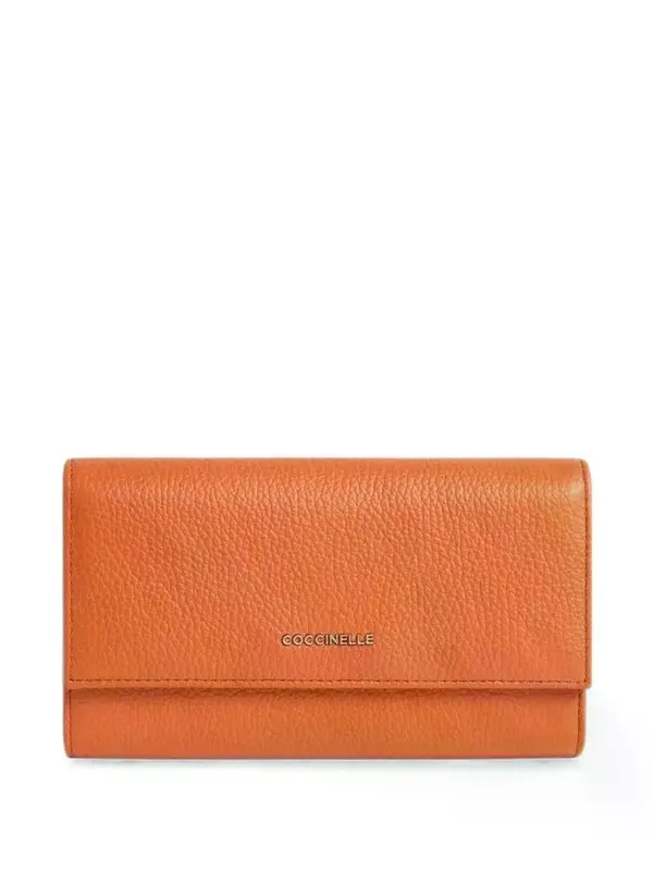 COCCINELLE Large Metallic Leather Wallet