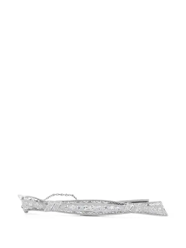 LB EXCLUSIVE Diamond Art Deco Brooch