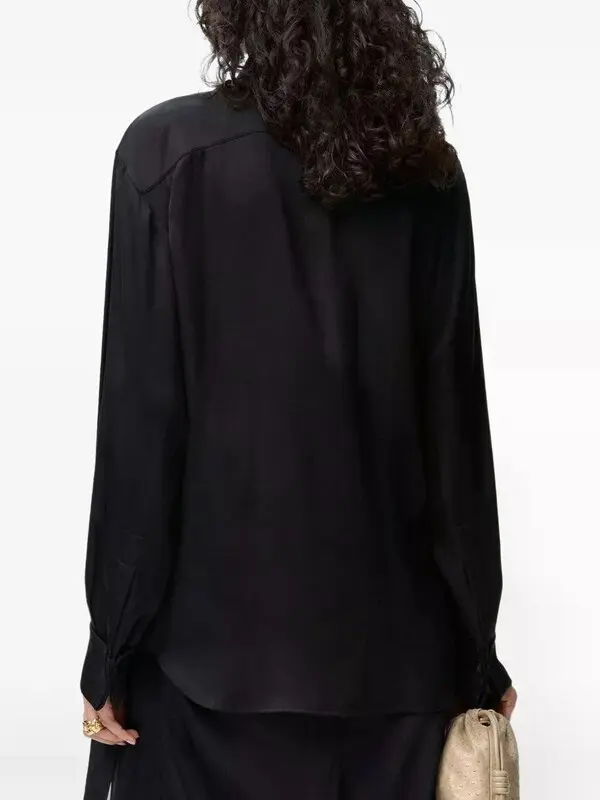 Loewe Draped Shirt In Silk