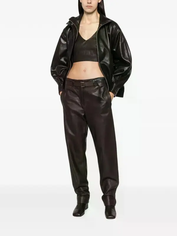 Rick Owens Leather Crop Top