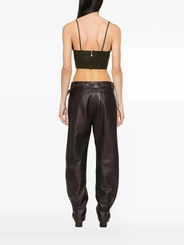 Rick Owens Leather Crop Top