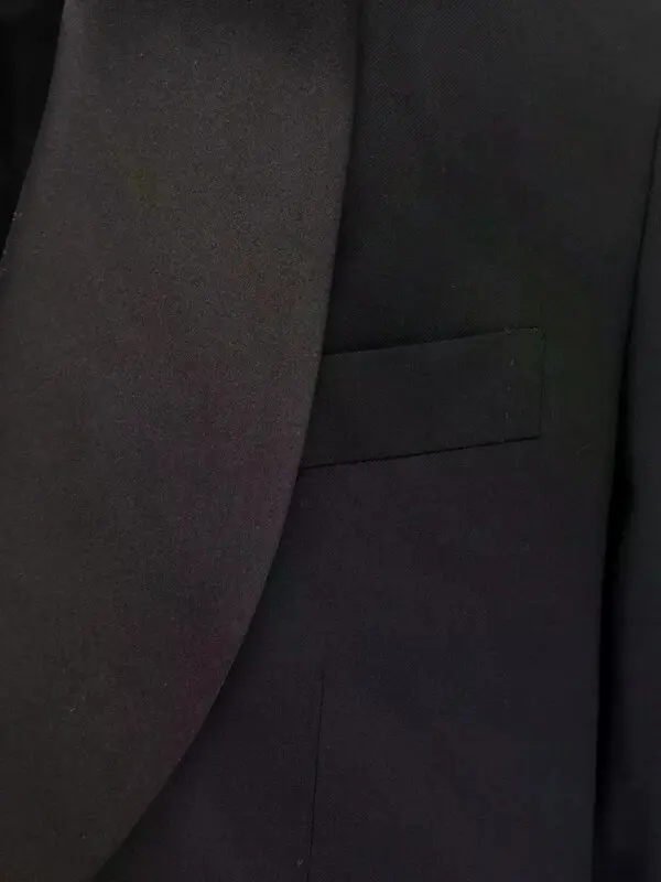 Tagliatore Satin-trim Wool Suit