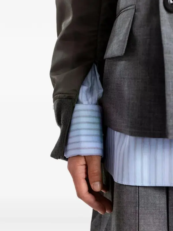 Sacai Double-breasted Hybrid Jacket