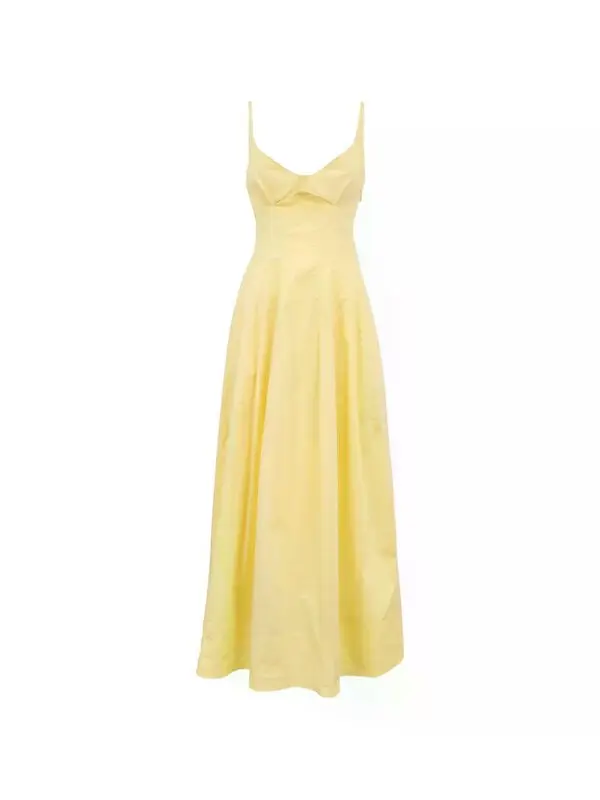 Simkhai Maddy Cutout-detail Midi Dress - Yellow