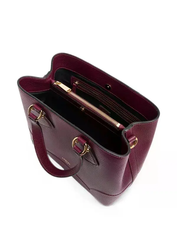 LANCEL Small Neo Izy Grained-leather Tote Bag