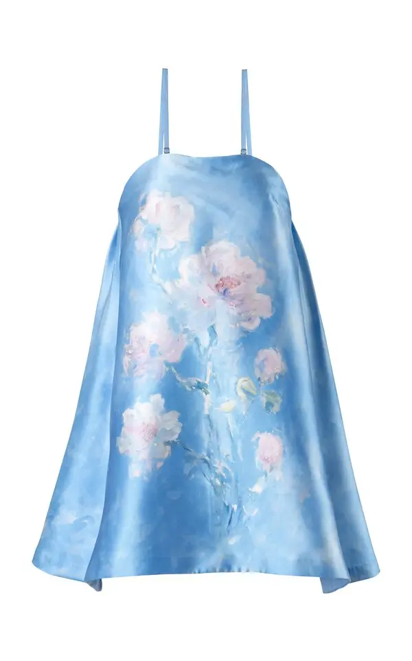 LA FUORI Azure Blossom Mini Dress - Blue