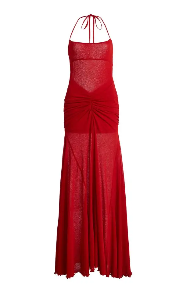 SIEDRES Nensi Jersey Maxi Dress - Red