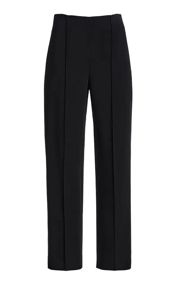 RÓHE Tailored Cigarette Straight Leg Pants - Black
