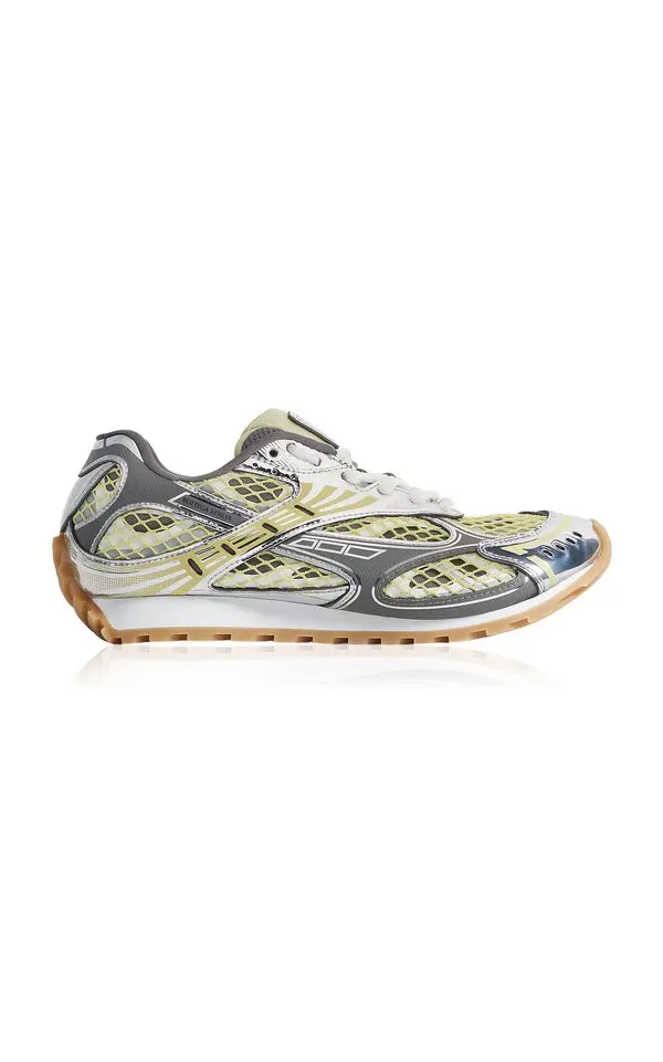 Bottega Veneta Orbit Lace-up Technical Fishnet Sneakers - Multi