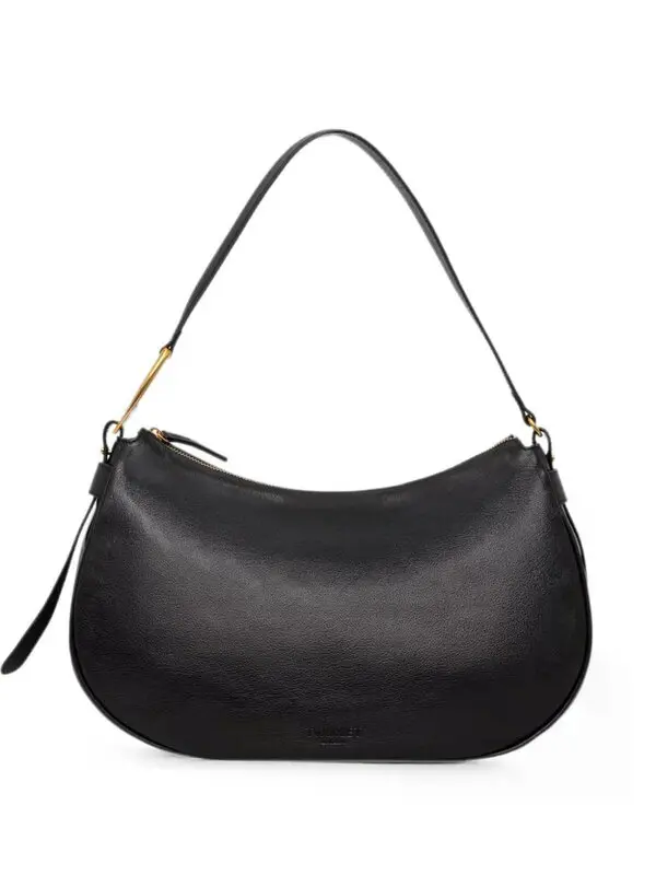 TWINSET Logo-debossed Hardware-detail Leather Shoulder Bag
