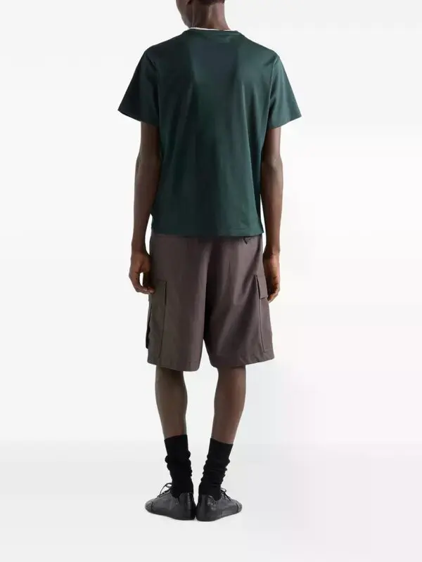 Prada Logo-plaque Cotton T-shirt