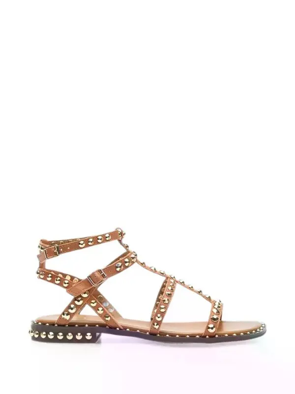 Ash Precious Stud-embellished Caged Sandals - Neutrals
