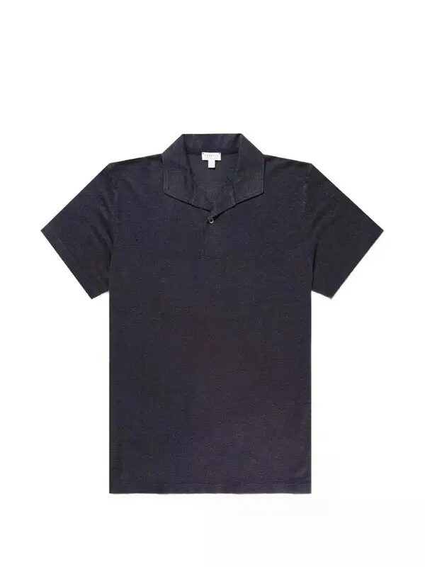 Sunspel Short-sleeve Polo Shirt - Blue