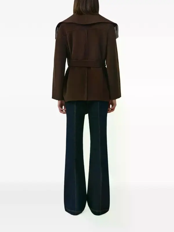 Simkhai Rowen Fringe-trimmed Wool Jacket