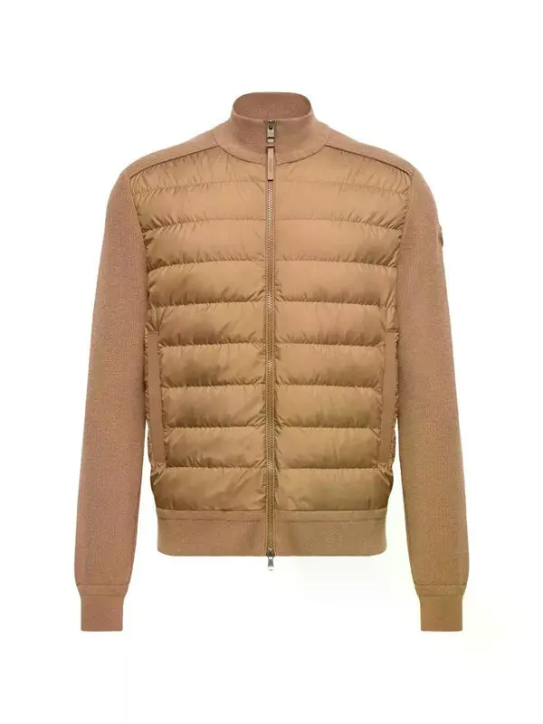 Moncler Padded Zip-up Cardigan - Brown
