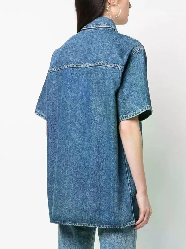 SLVRLAKE Short-sleeved Denim Shirt
