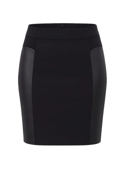 CONQUISTA Faux Leather Mini Skirt